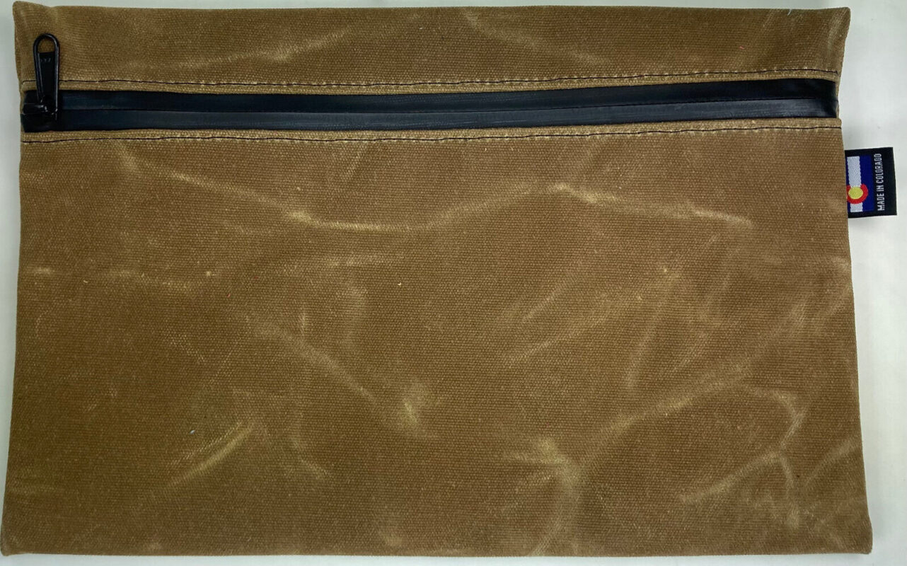 Waxed Canvas Book Pouch – Dohm Knit Hats from the Rocky Mountain Empire